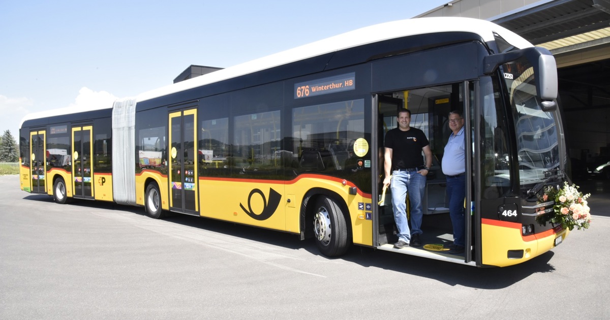 Erster E-Bus im Linien-Einsatz | Andelfinger